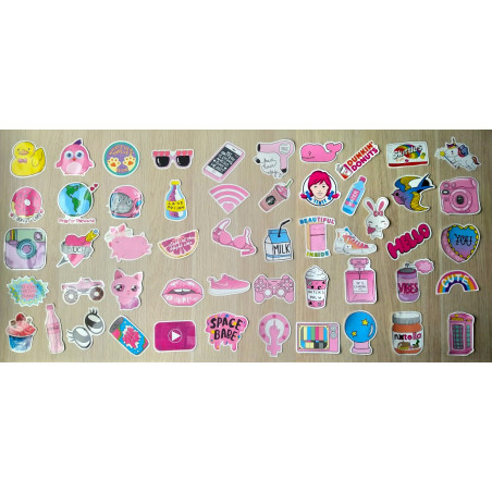 copy of Stickers Calcomanias Cool Girl Pack 50 Unidades, Niñas pack 4