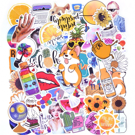 Stickers Calcomanías Cool Girl Pack 50 Unidades, Niñas pack 5